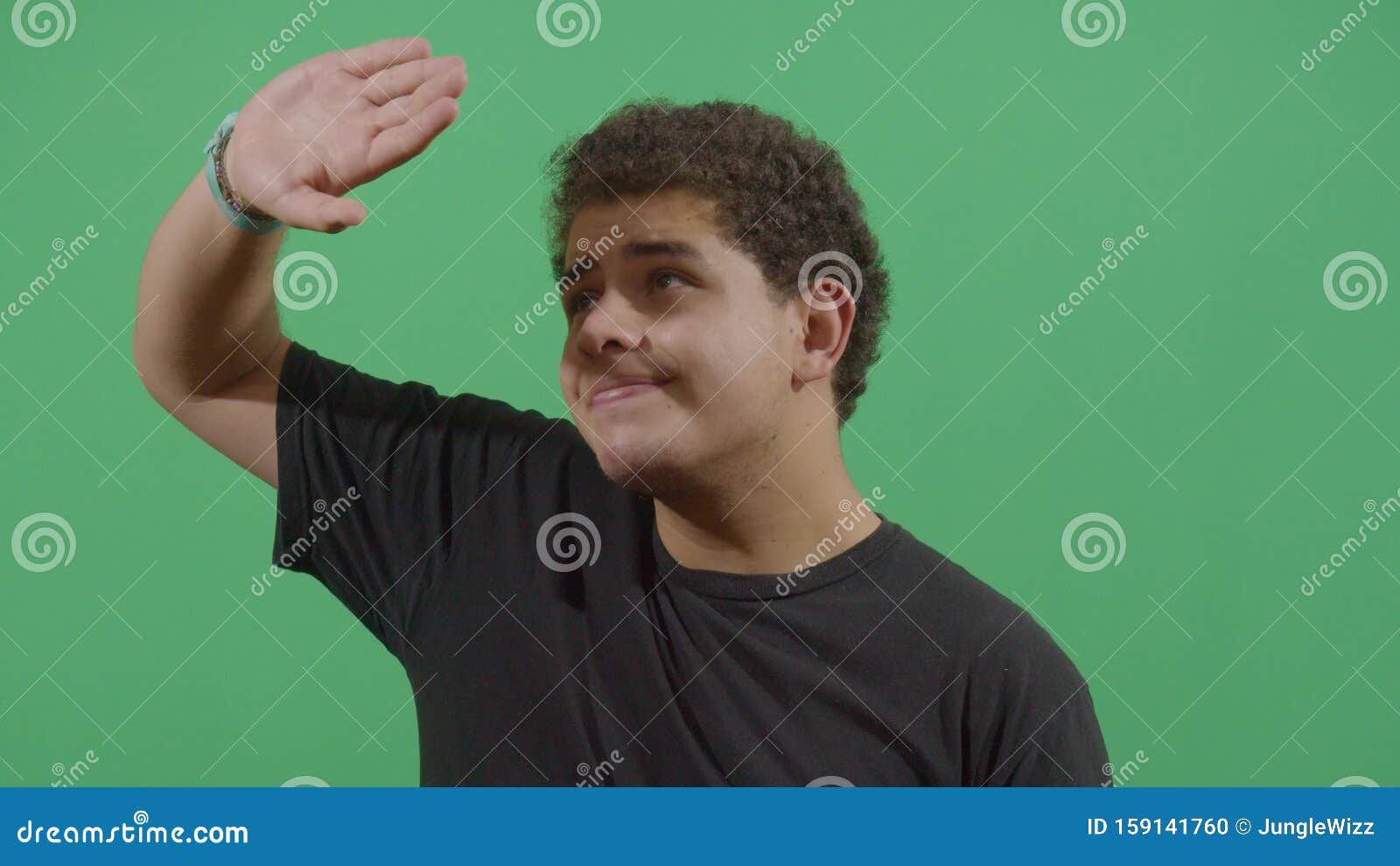 Young Boy Using the Hand As a Shade Stock Footage - Video of normal ...