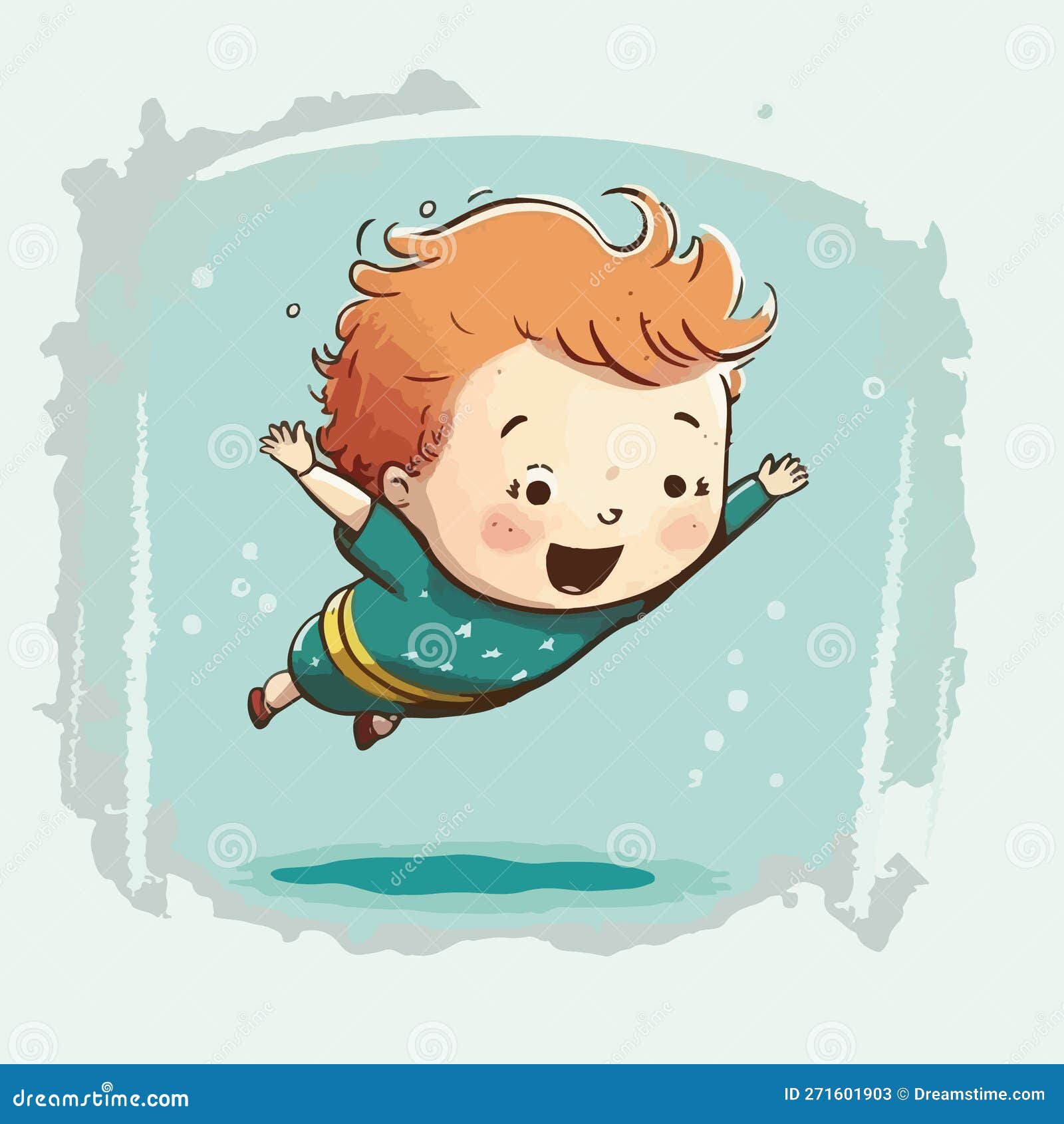 Young Boy. Vector Graphics. Illustration for a Child Stock Vector ...
