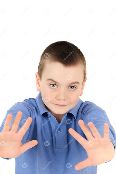 Young boy waving stock photo. Image of portrait, greeting - 13692466
