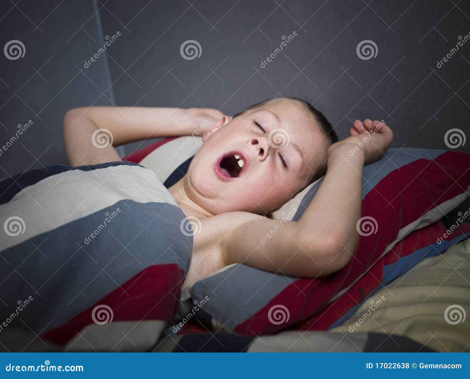 Young Boy yawning stock photo. Image of relaxation, childhood - 17022638