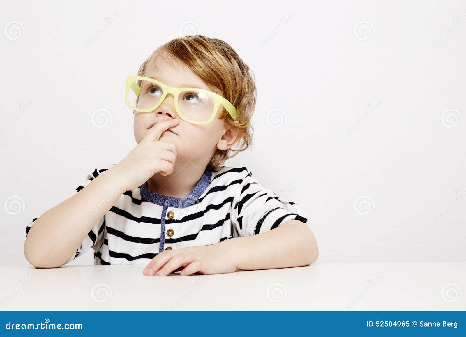 Young boy in yellow specs stock image. Image of intelligence - 52504965