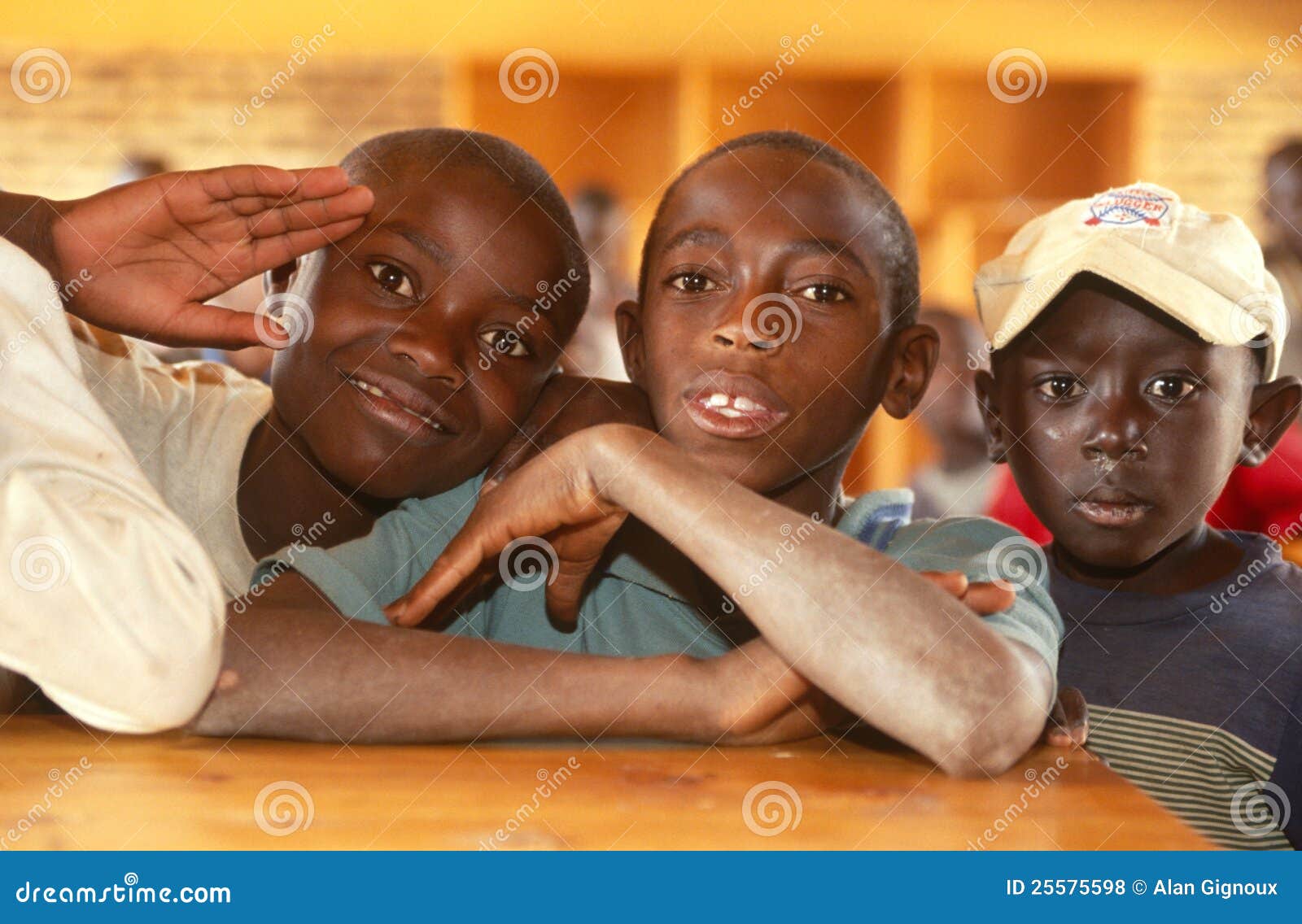 Young Boys in a Classroom in Rwanda. Editorial Stock Photo - Image of ...