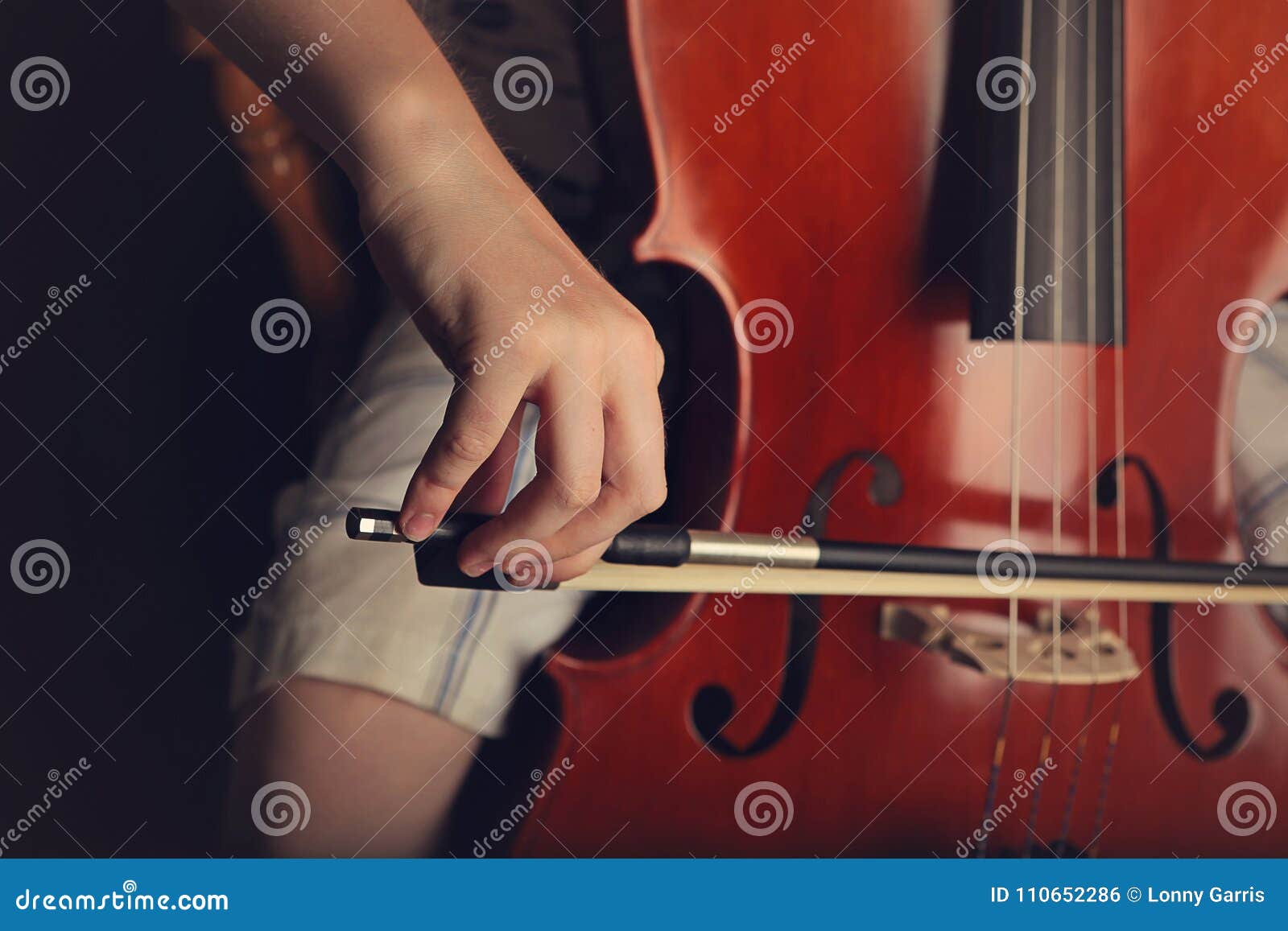 Boy playing cello stock photo. Image of play, player - 110652286