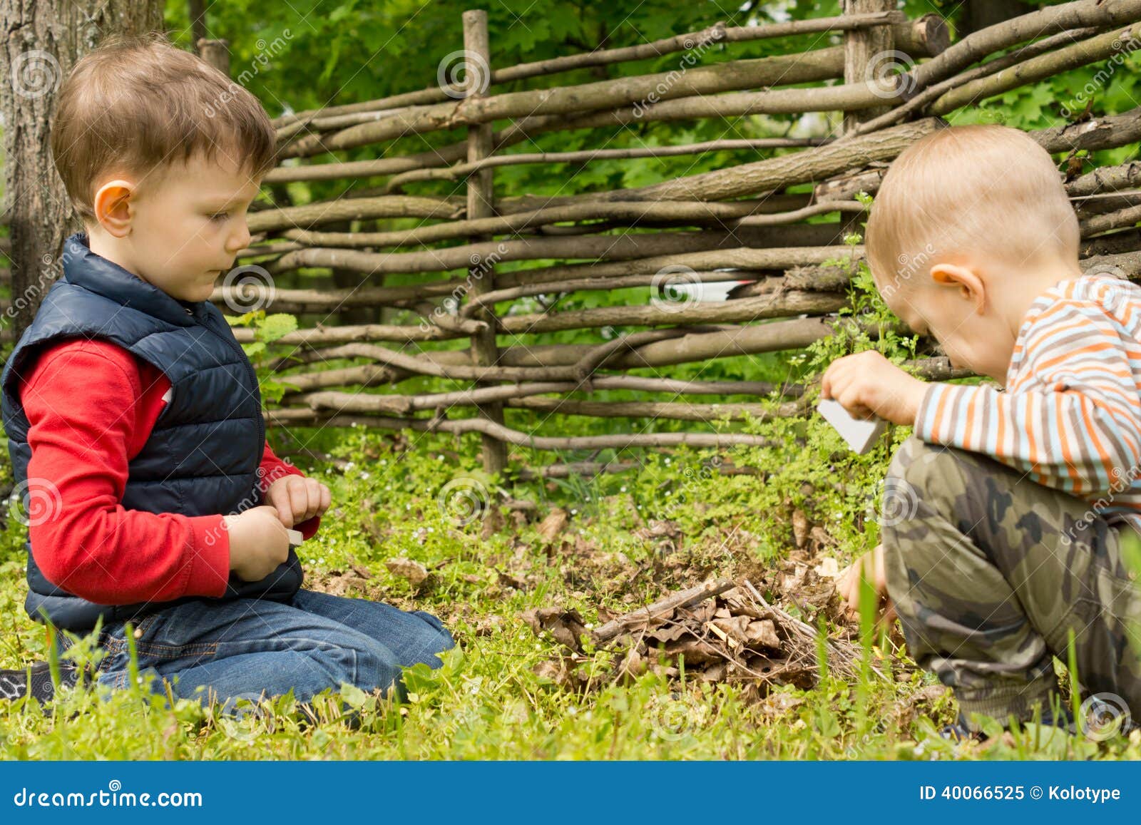Young Boys Playing with Matches Stock Image - Image of fuel, kids: 40066525