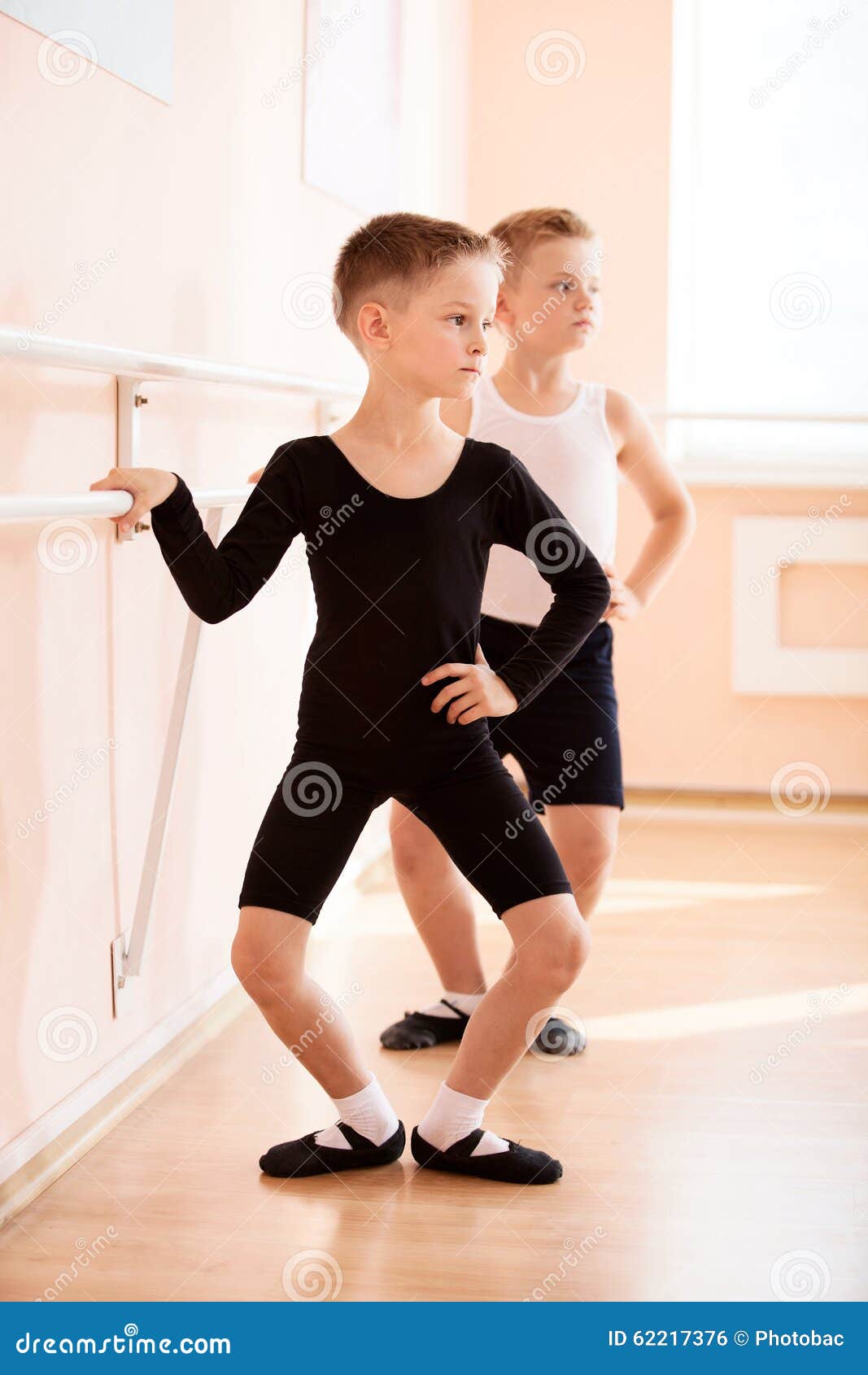 Young Boys Working at the Barre Stock Photo - Image of class, room ...
