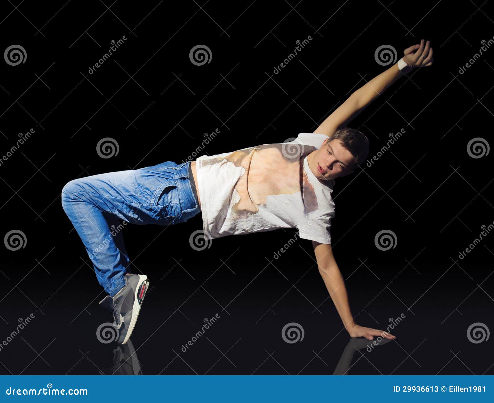 Young Breakdancer on the Floor Stock Image - Image of lifestyle, floor ...