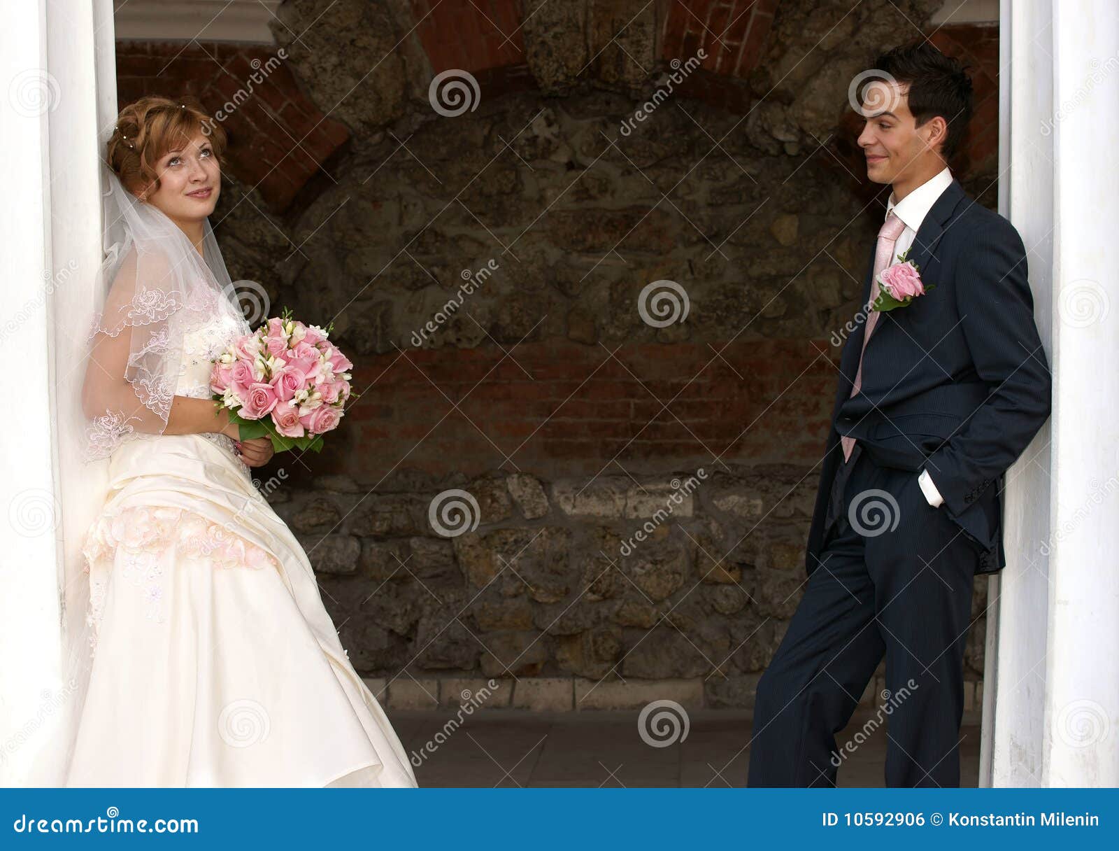 Young Bride and Groom stock photo. Image of bride, married - 10592906