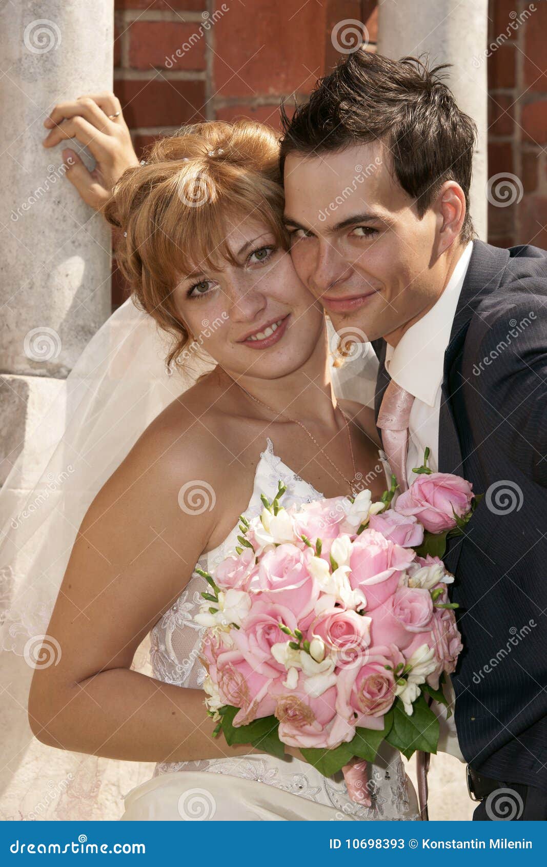 Young Bride and Groom stock image. Image of elation, bride - 10698393