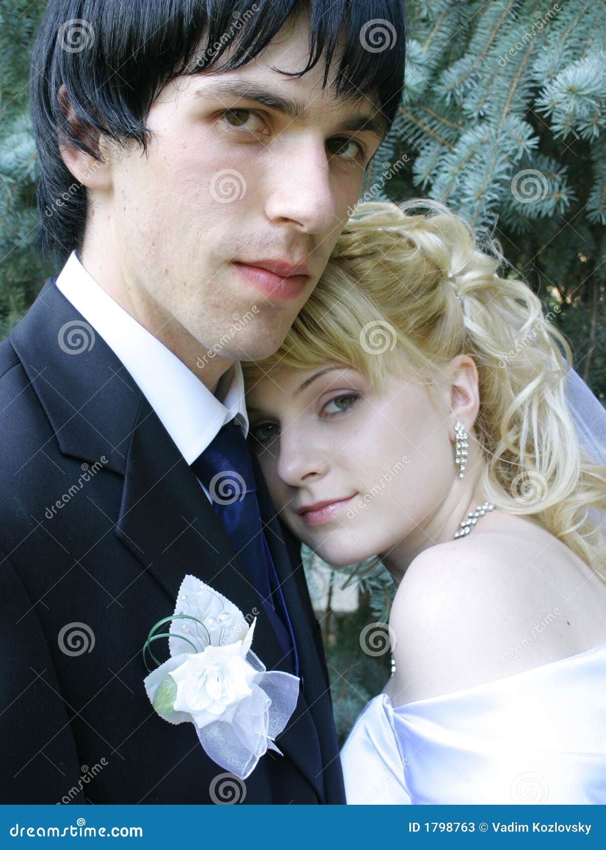 Young bride and groom stock image. Image of beauty, fiance - 1798763