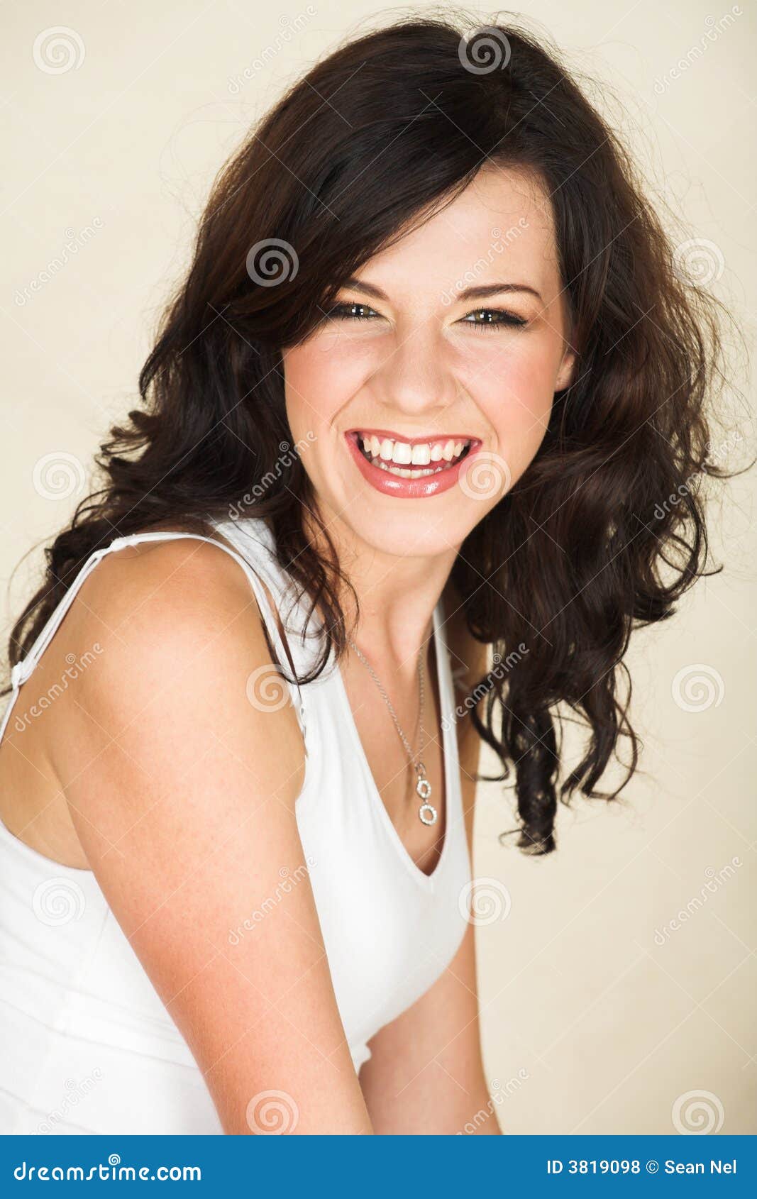 Young brunette woman stock photo. Image of young, girl - 3819098