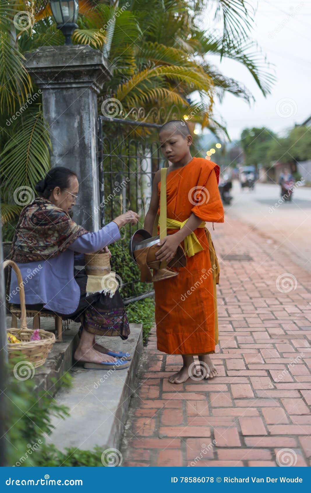 Young Buddhist Monk Getting Alms Editorial Stock Photo - Image of ... Young Buddhist Monk Getting Alms Editorial Stock Photo - Image of ...