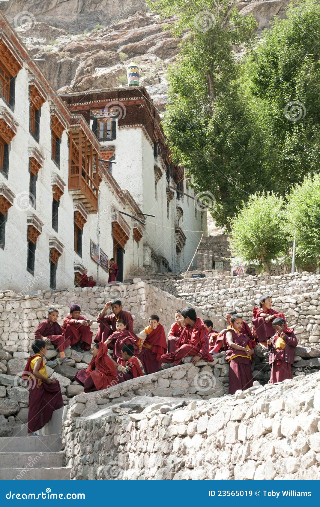 Young Buddhist Monks at Hemis Monastery, Ladakh Editorial Stock Image ...