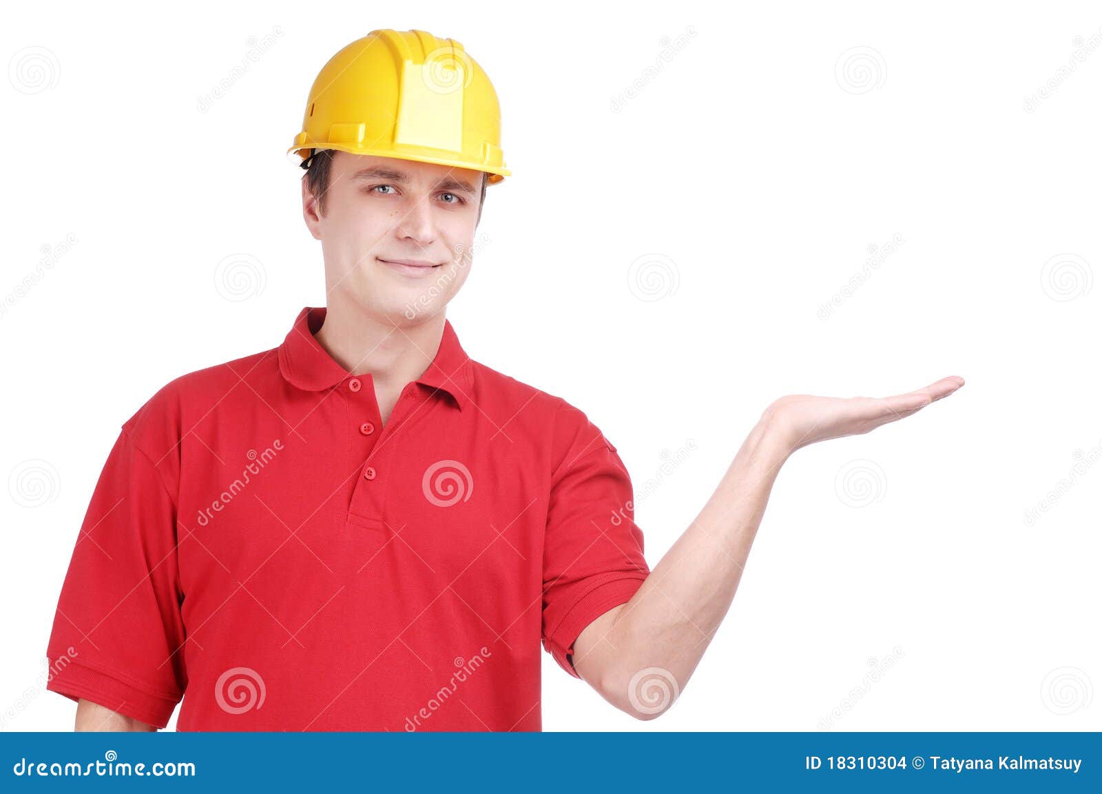 Young builder stock photo. Image of protection, palm - 18310304