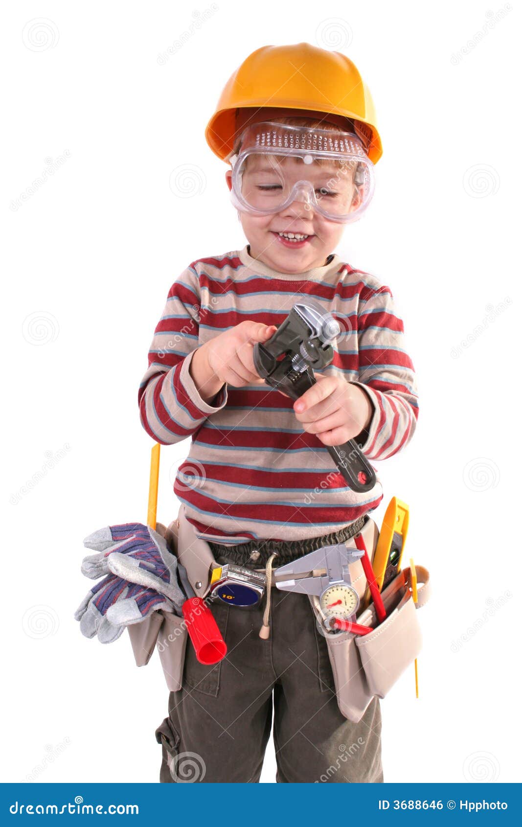 Young Builder stock photo. Image of dust, tradesmen, circular - 3688646