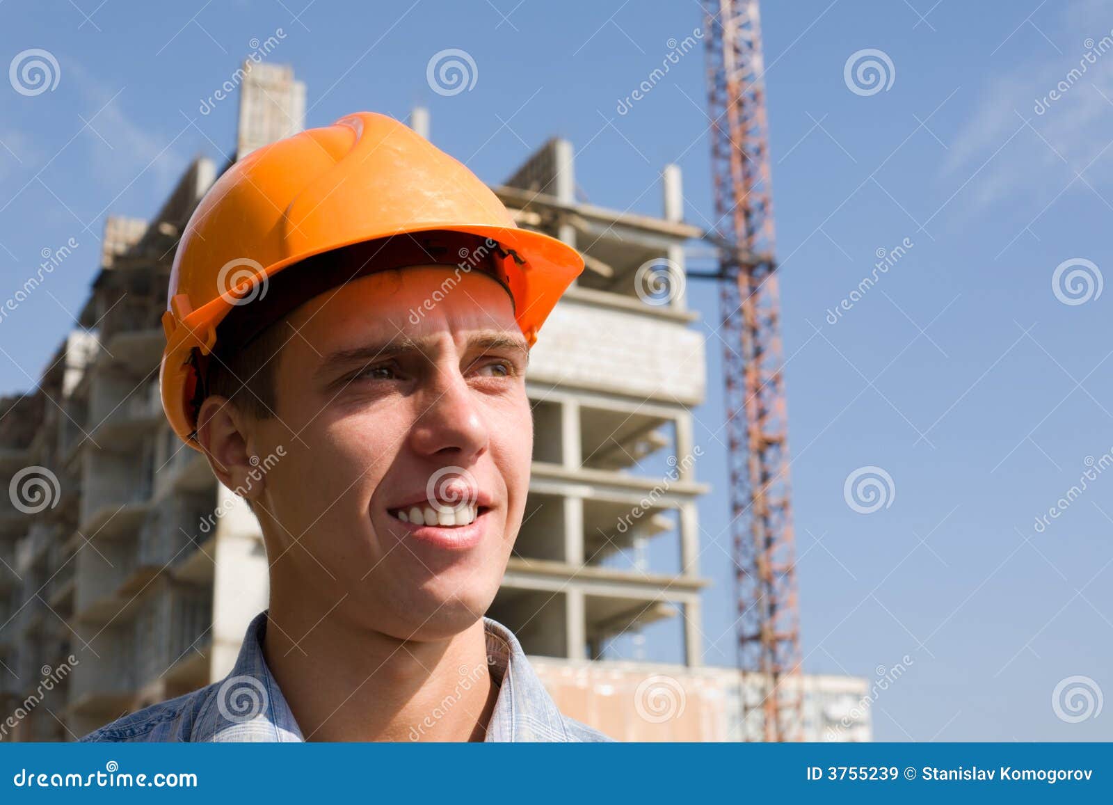 Young builder stock image. Image of outdoors, development - 3755239