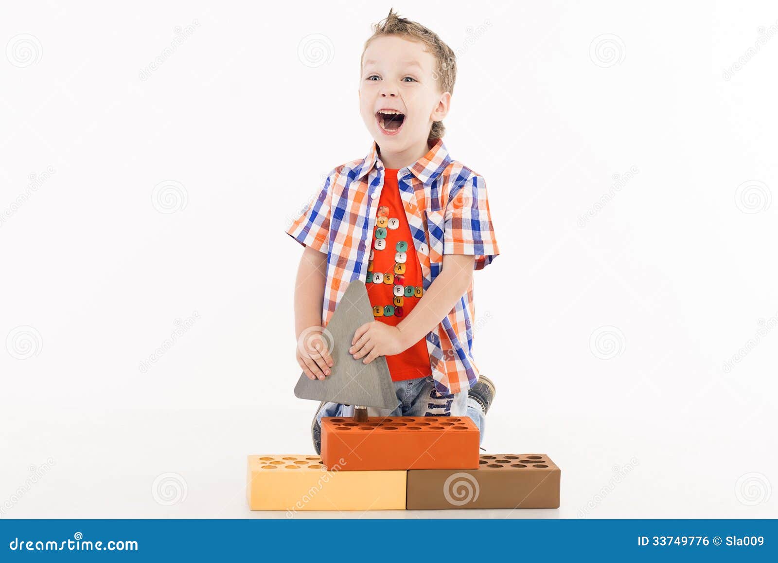 Young builder stock photo. Image of power, toys, tool - 33749776
