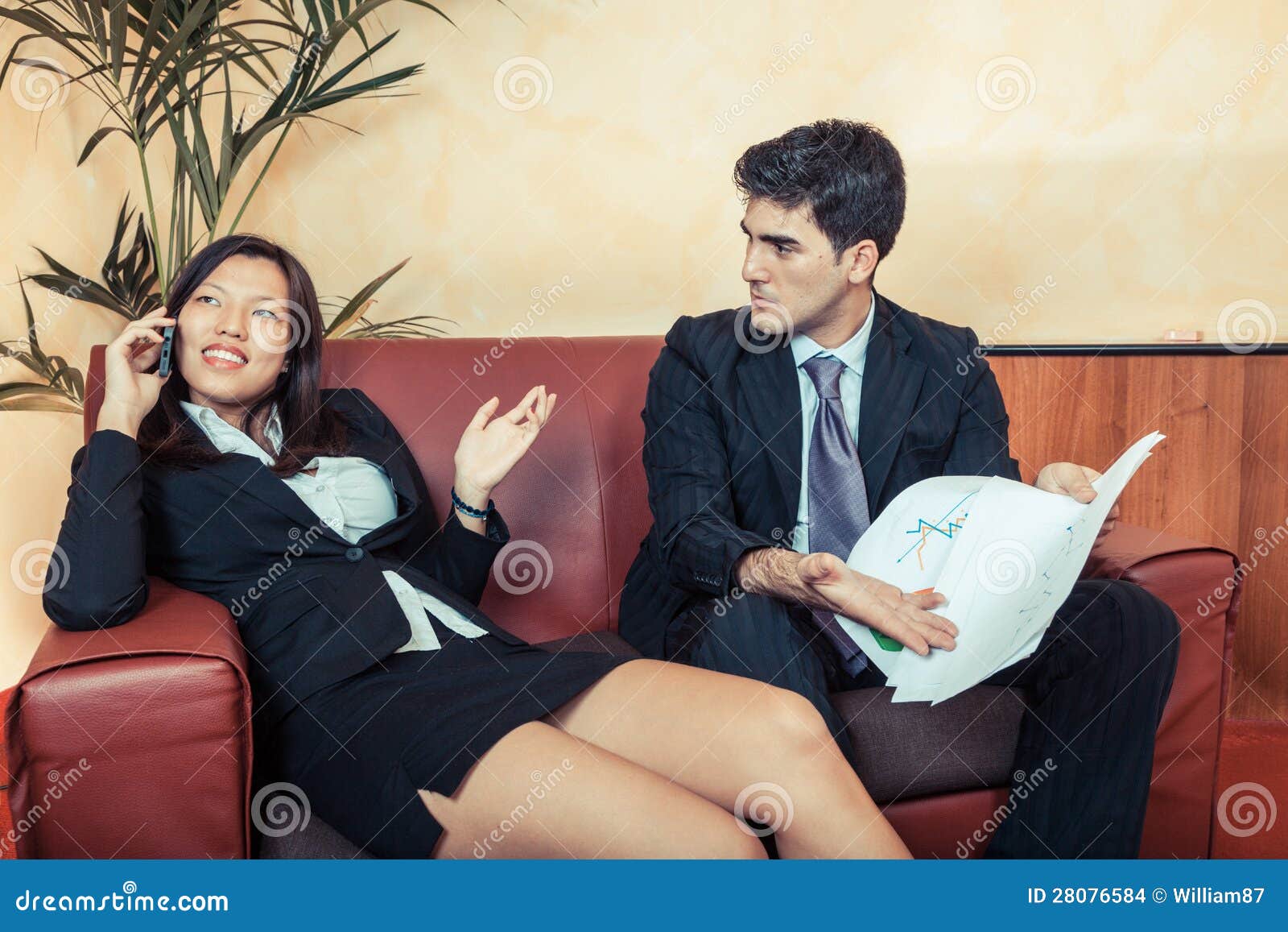 Young Business Couple stock photo. Image of financial - 28076584