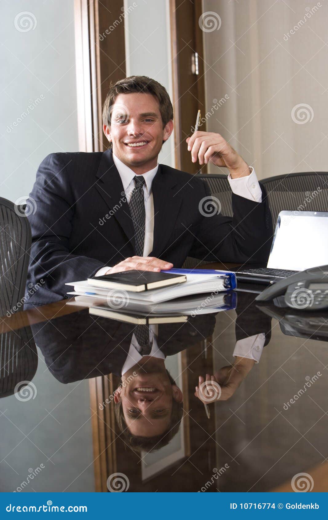 Young business executive stock photo. Image of files - 10716774