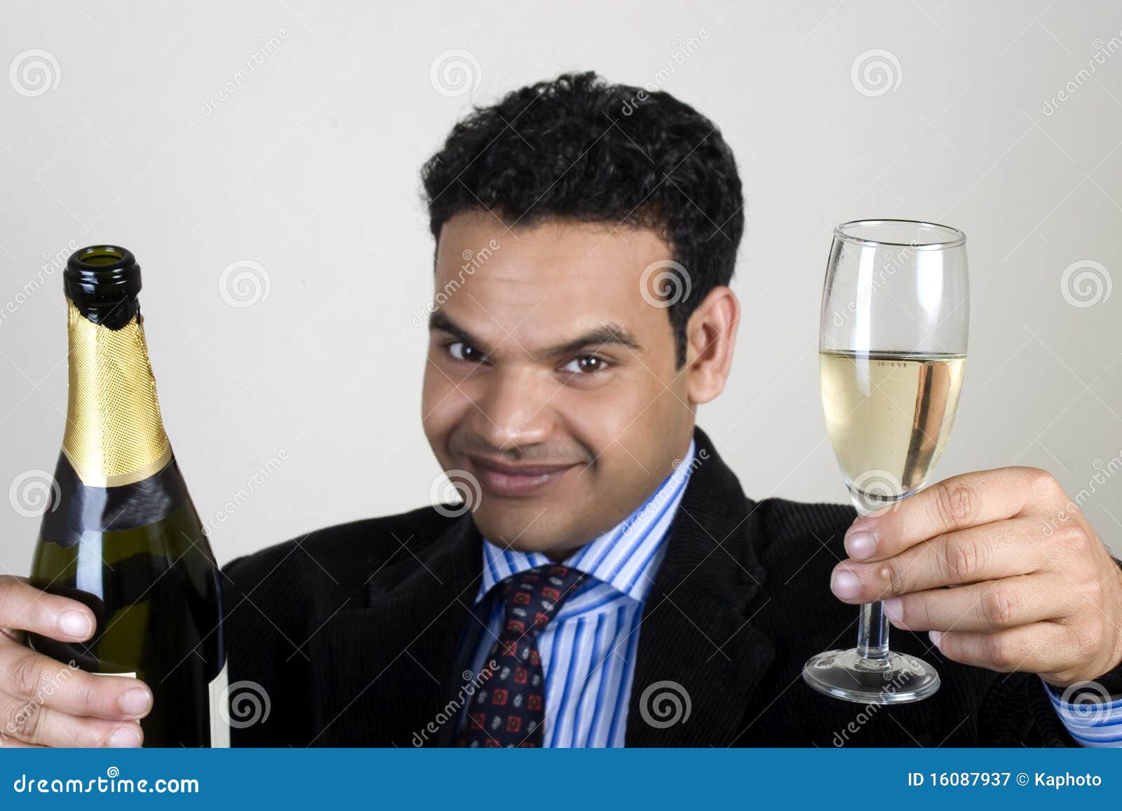 Young Business Man Celebrating Success Stock Image - Image of enjoying ...