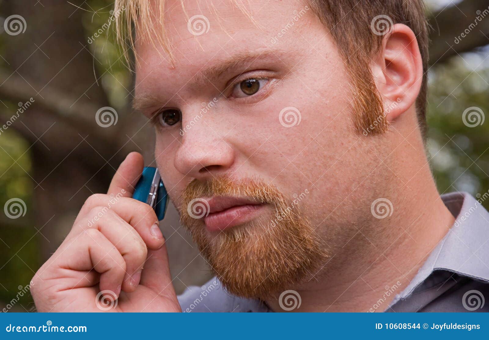 Young Business Man on Cell Phone Stock Photo - Image of twenties ...