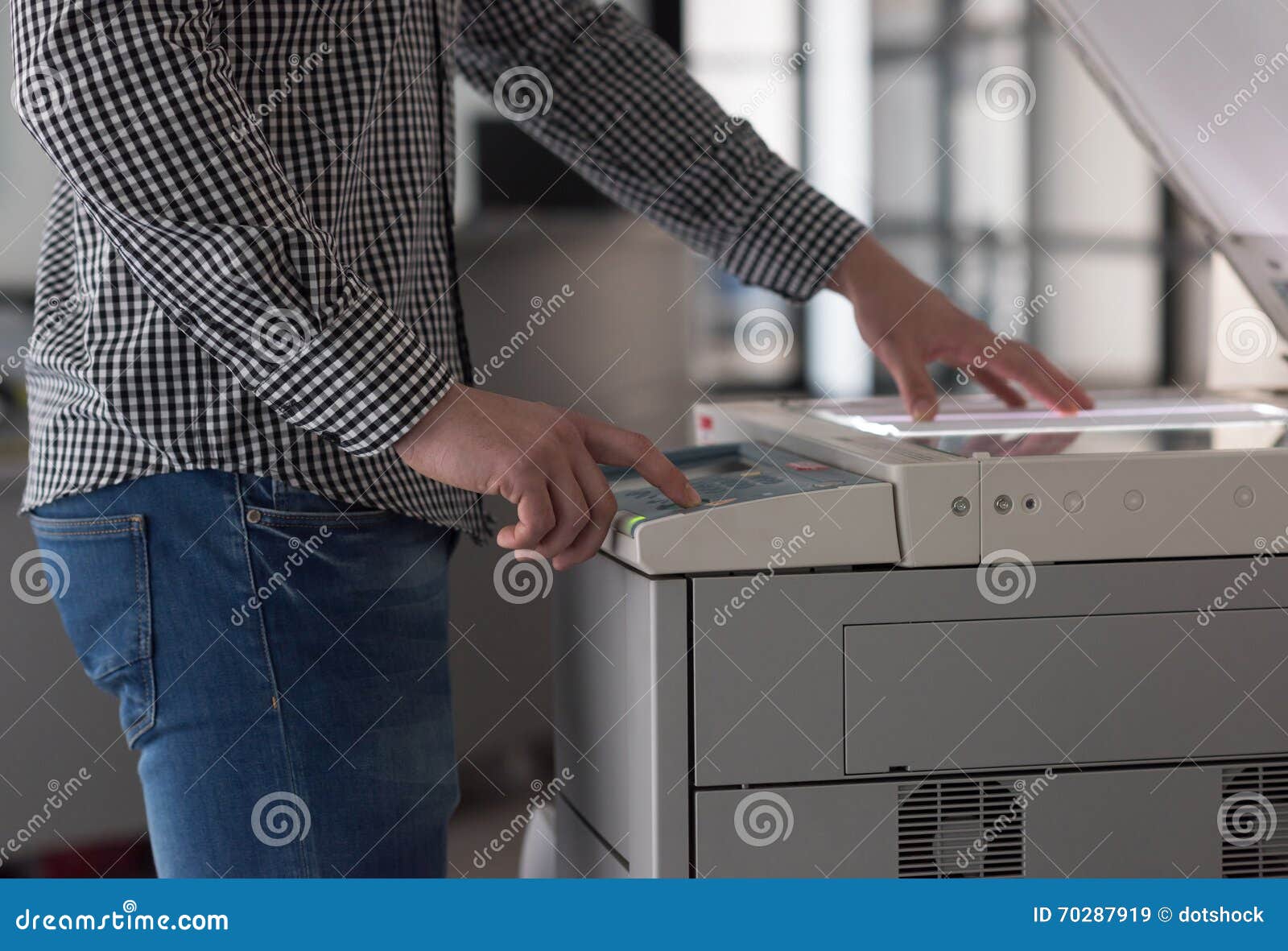 Young Business Man Copy Documents Stock Image - Image of print ...