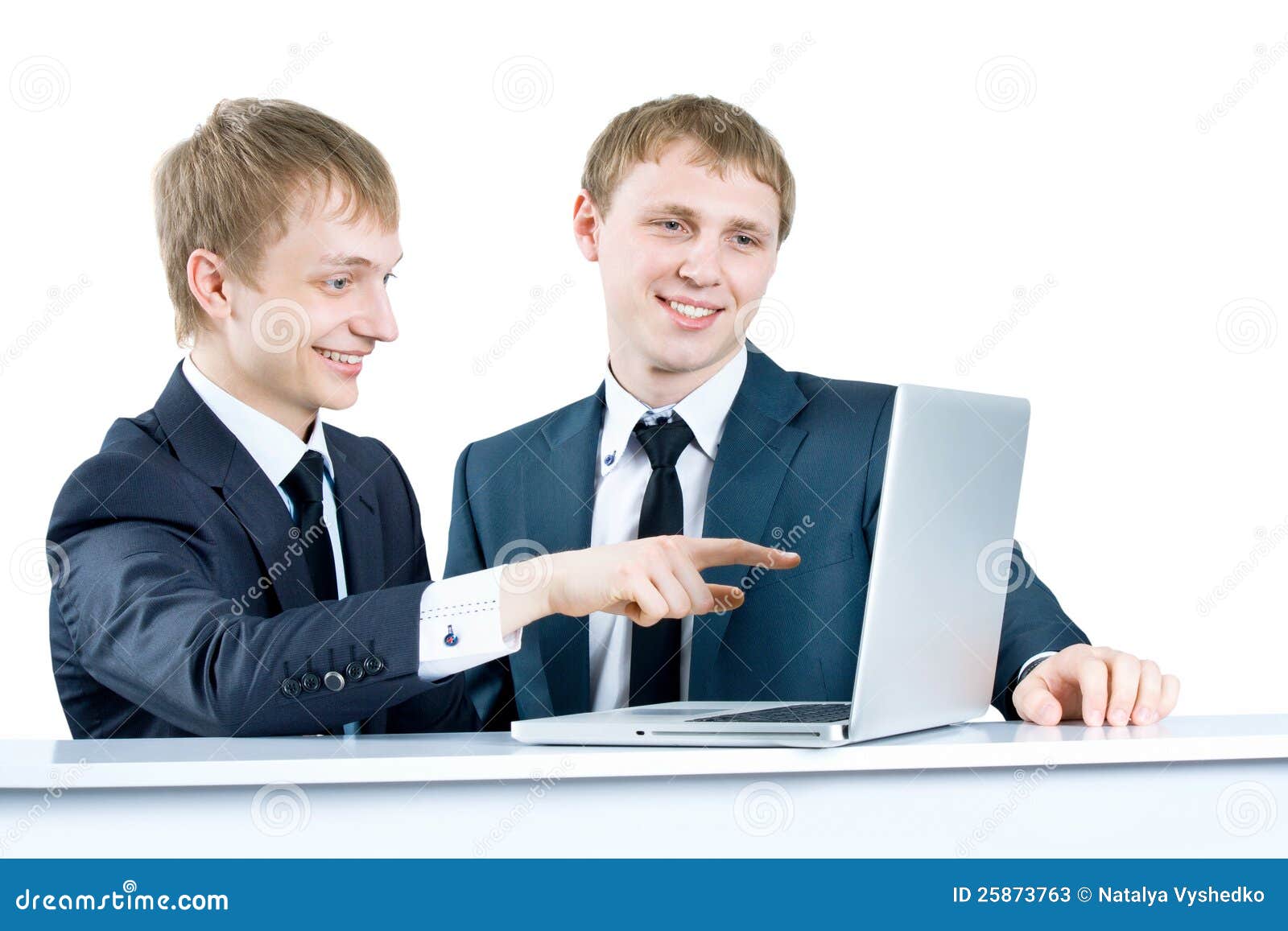 Young Business Man Discussing Project Stock Image - Image of boss ...