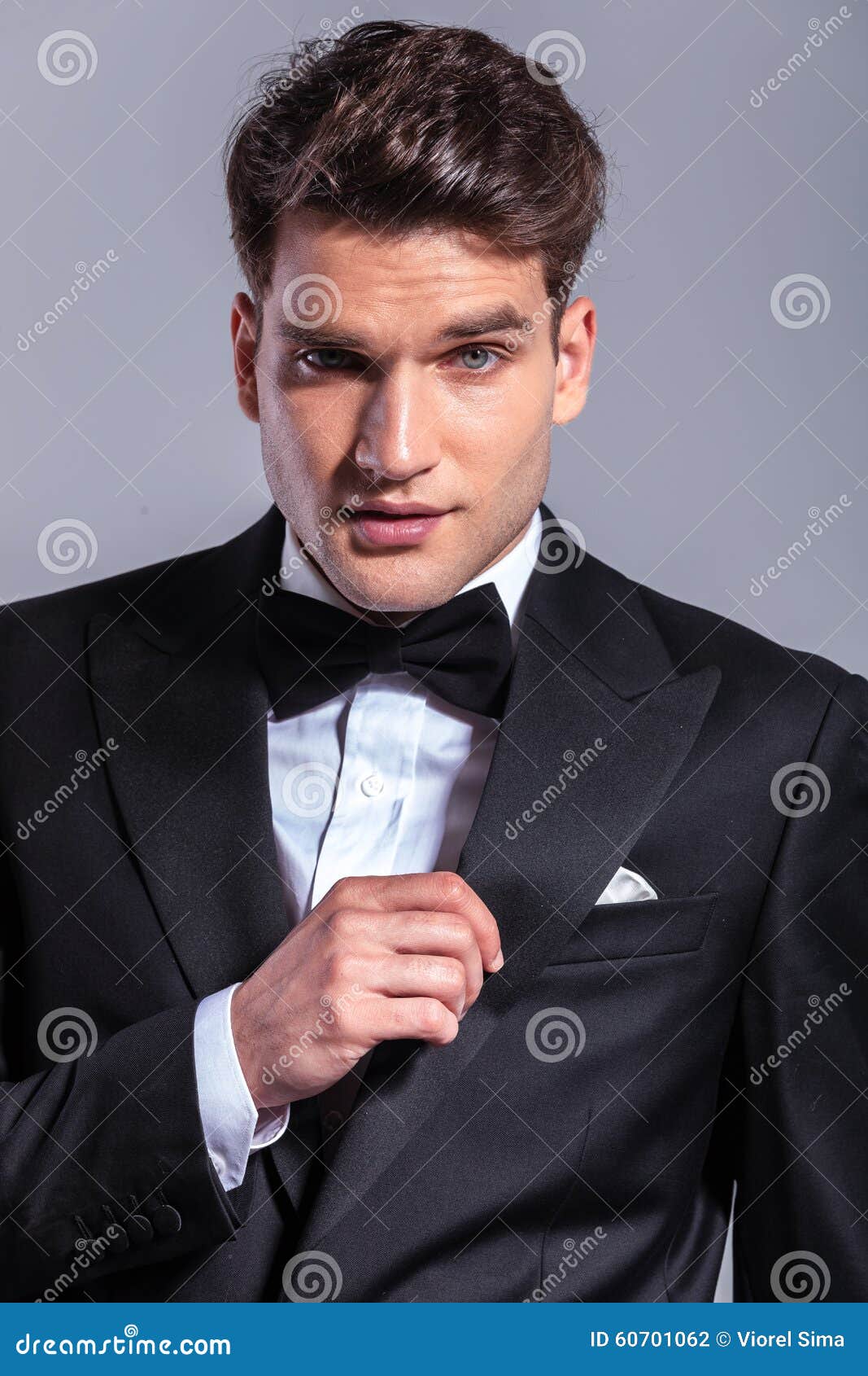 Young Business Man Fixing His Collar Stock Photo - Image of business ...