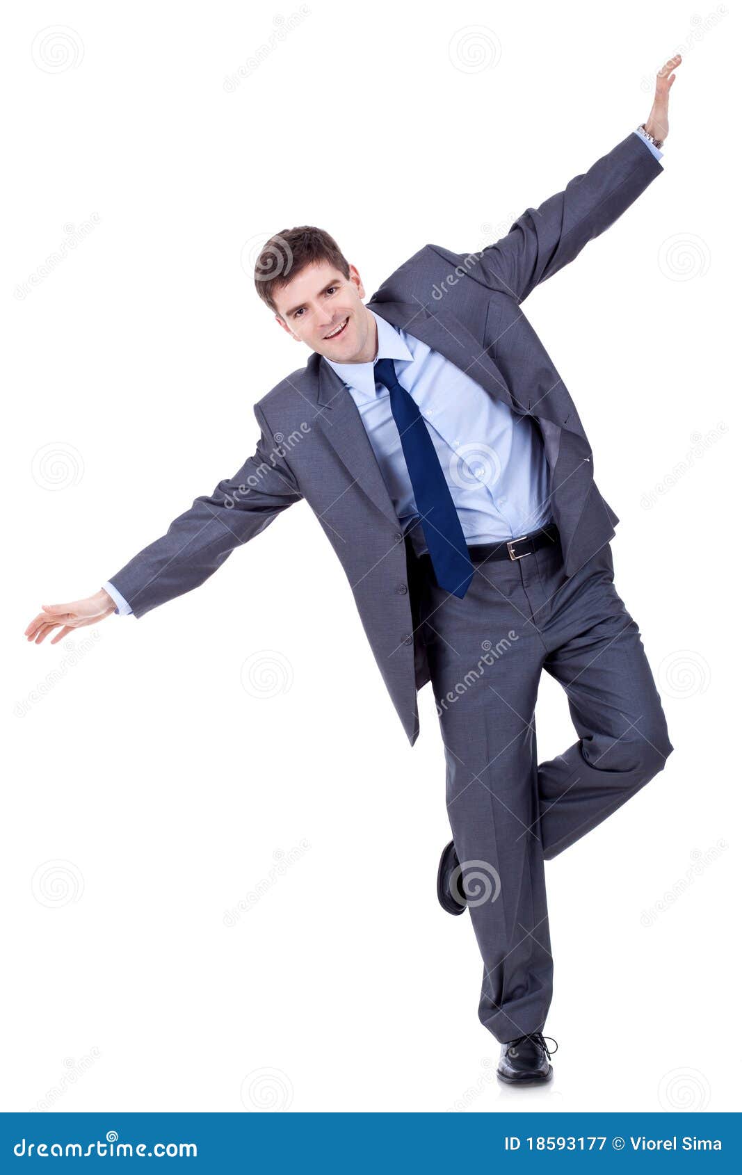 Young business man flying stock image. Image of looking - 18593177