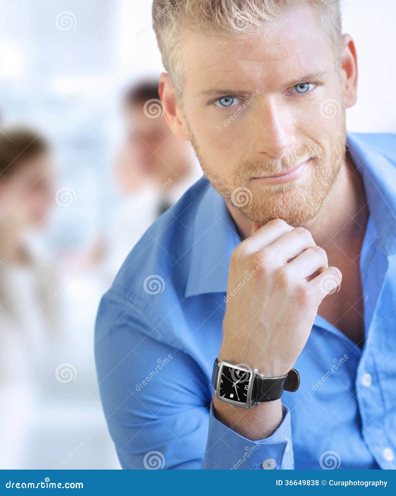 Young business man stock photo. Image of portrait, smart - 36649838