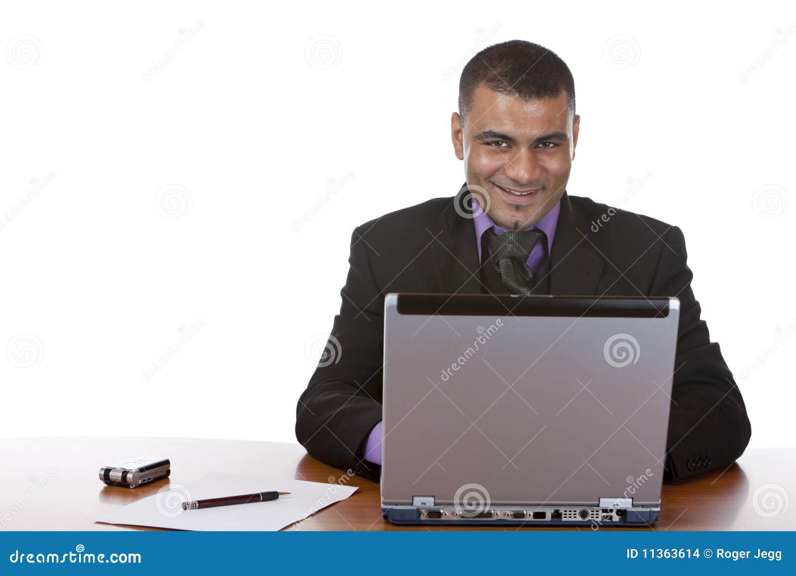 Young Business Man is Happy in His Office Stock Photo - Image of ...