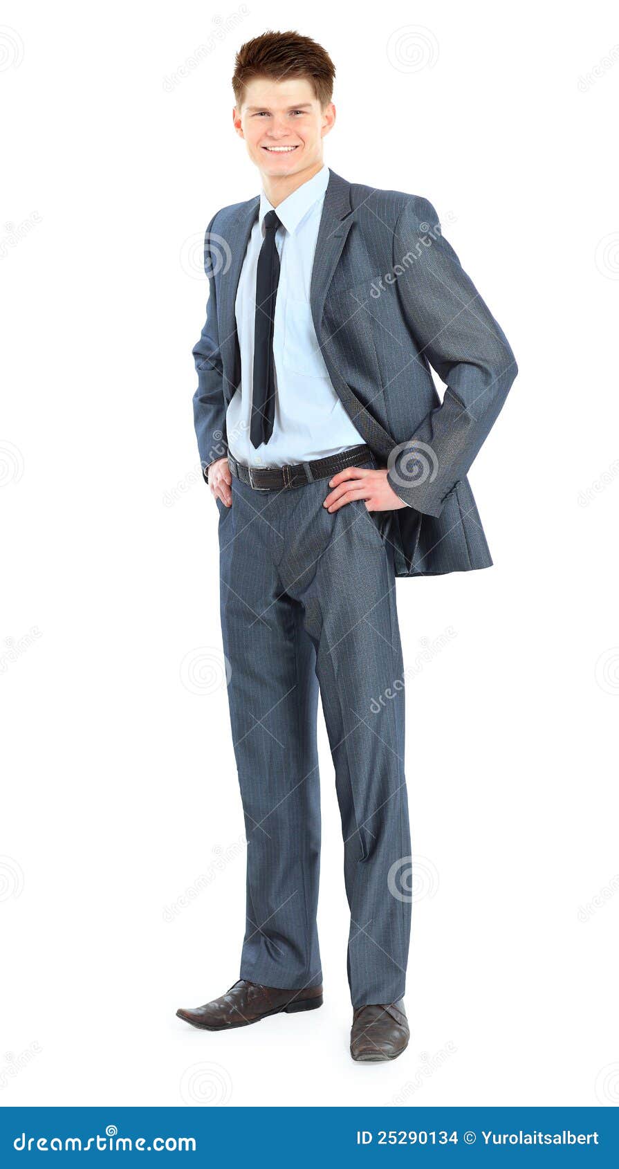 Young Business Man Isolated on Stock Photo - Image of executive ...
