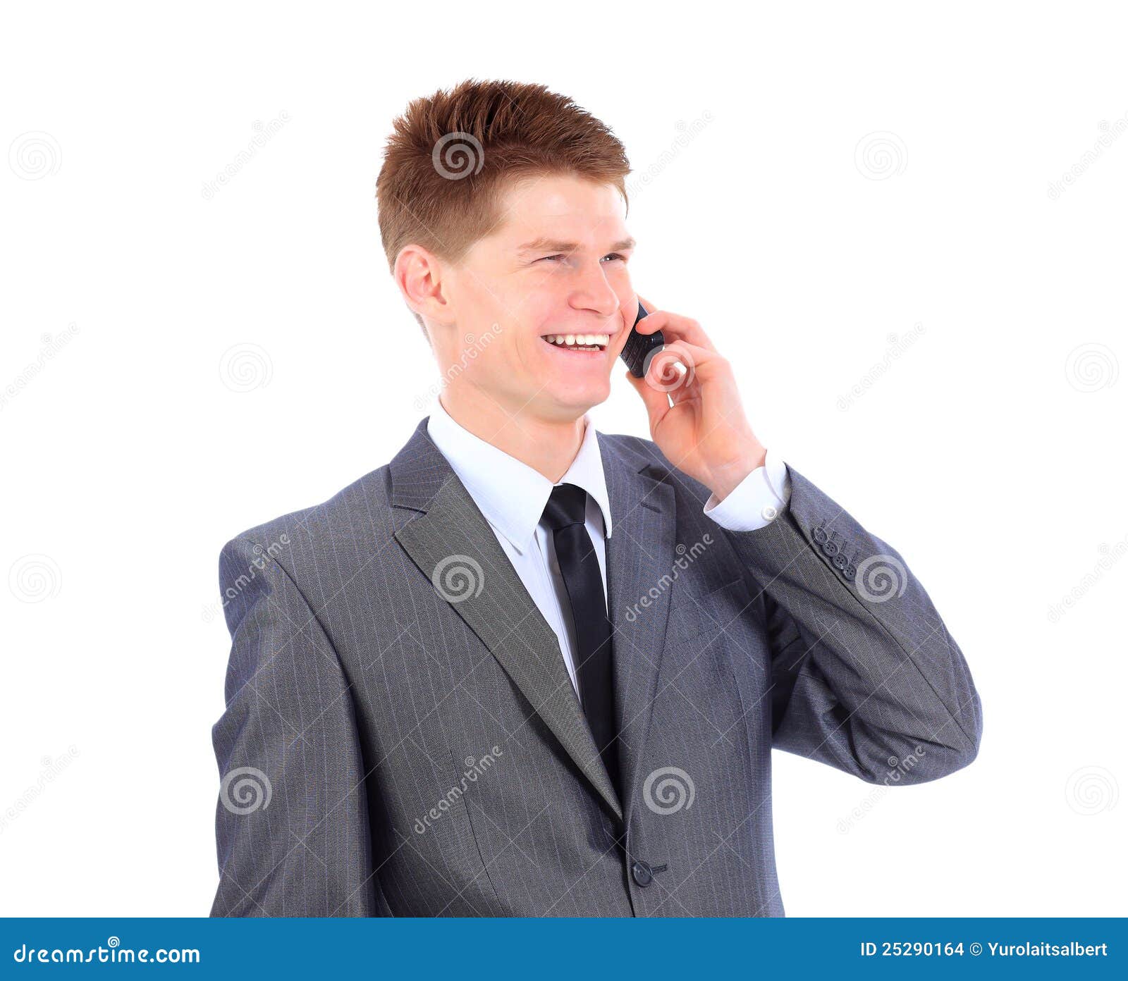 Young Business Man Isolated Stock Photo - Image of elegant, black: 25290164