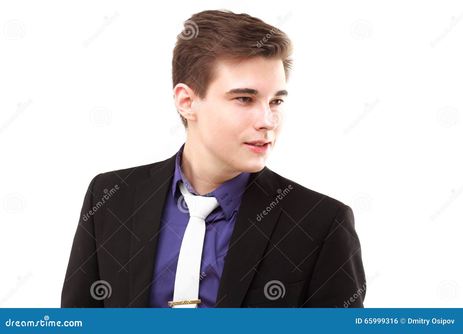 Young Business Man Looking Away and Smiling Stock Photo - Image of ... Young Business Man Looking Away and Smiling Stock Photo - Image of ...