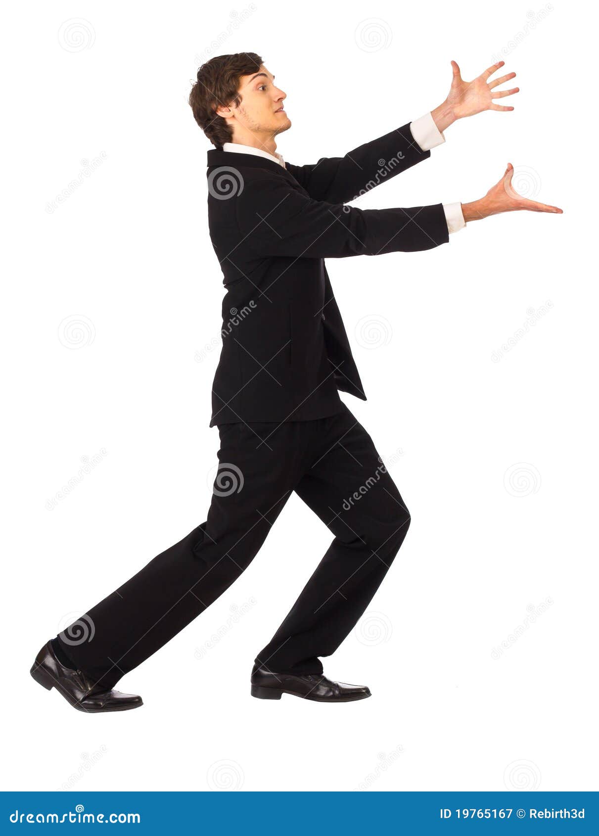 Young business man making stock image. Image of male - 19765167