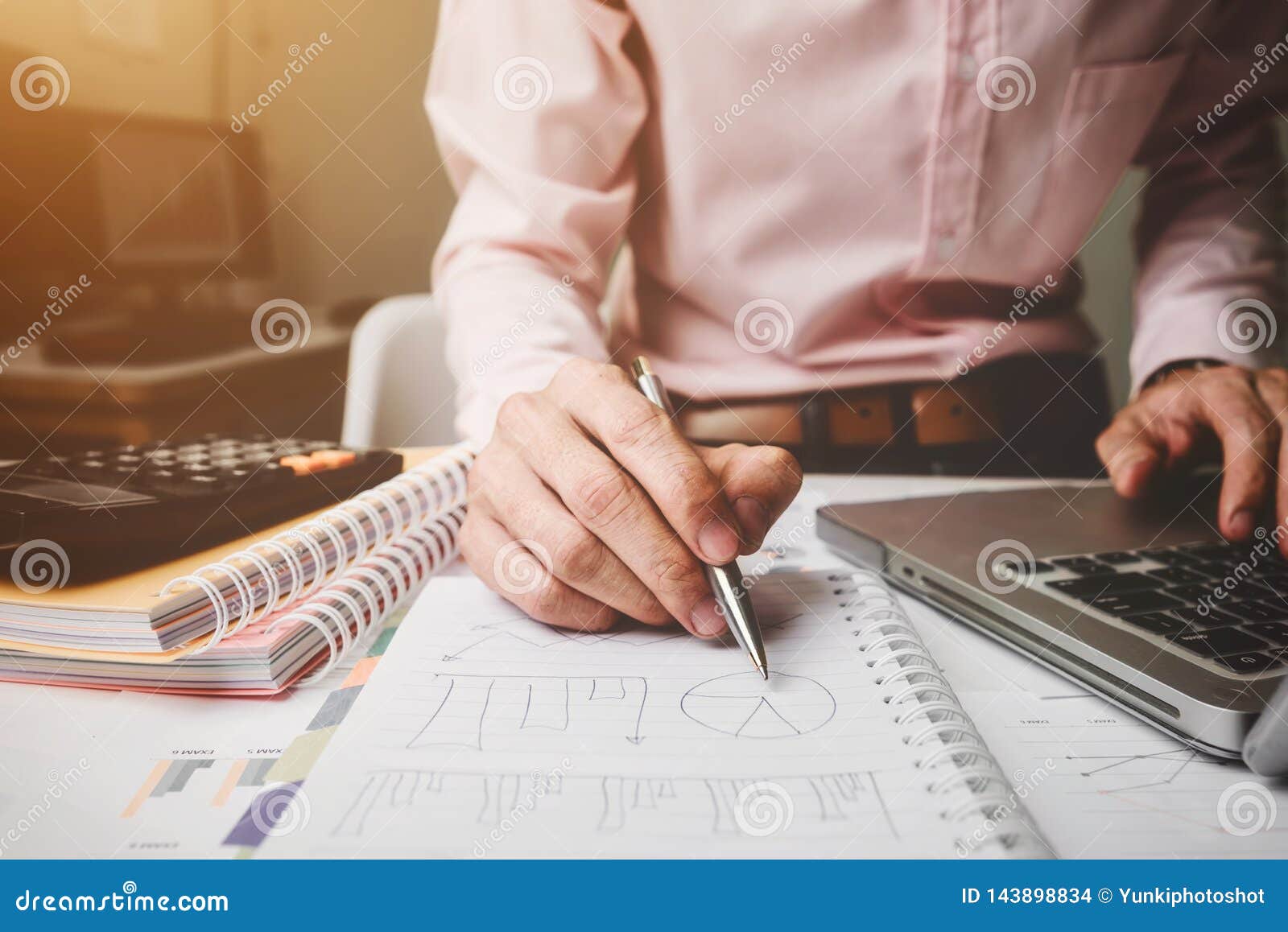 Young Business Man Manager, Work Alone in the Office Stock Photo ...