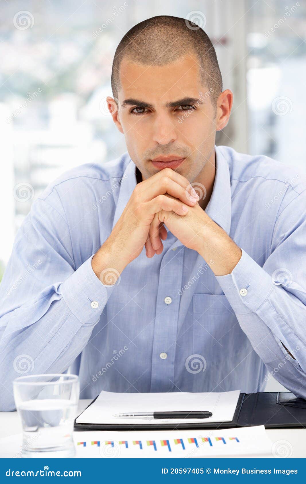 Young Business Man in Office Stock Image - Image of smart, formal: 20597405