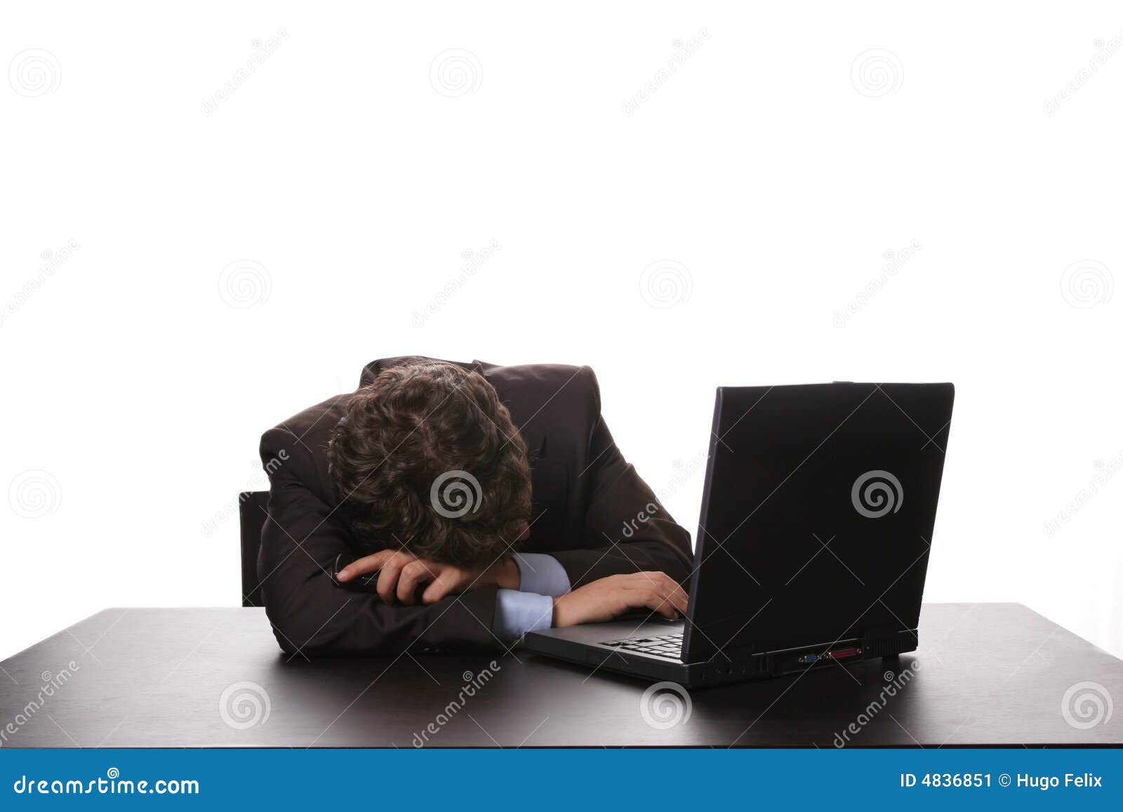 Young Business Man Sleeping Stock Image - Image of office, business ...