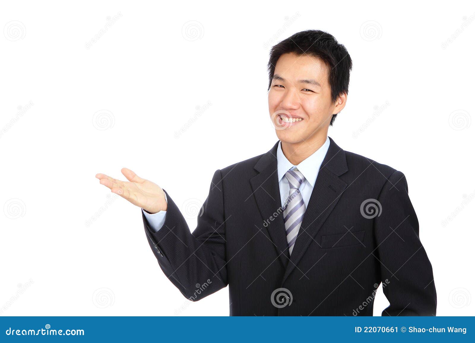 Young business man smile stock image. Image of invite - 22070661