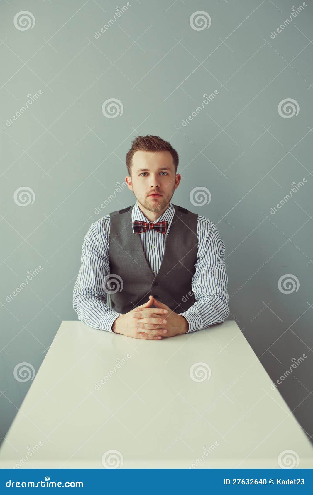 Young Business Man at the Table Stock Photo - Image of businessman ...