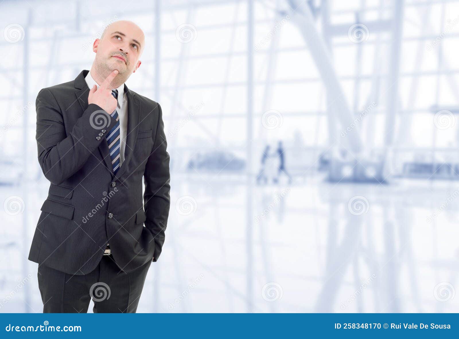 Businessman Thinking at the Office Stock Photo - Image of career ...