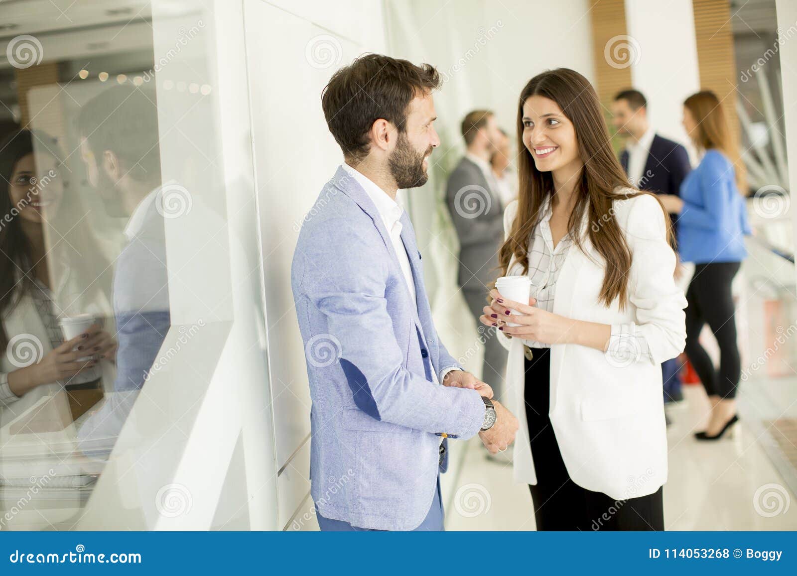 Business partners talking stock photo. Image of partners - 114053268