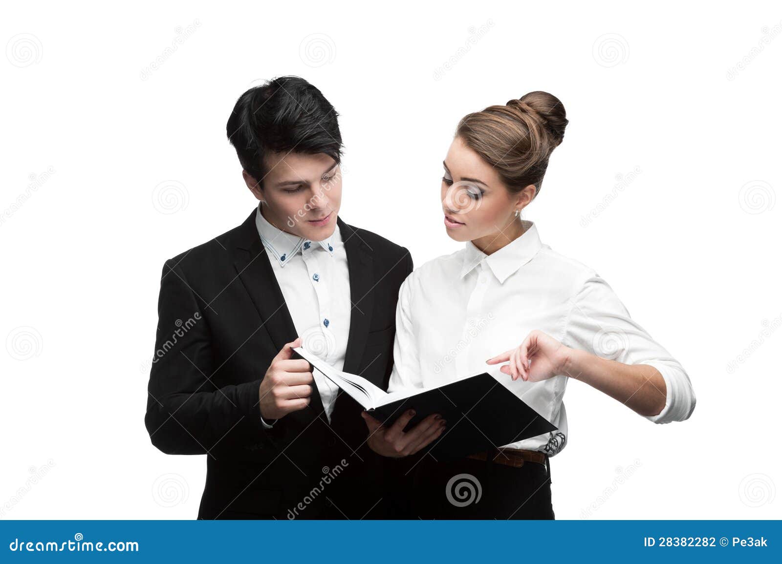 Young Business People Having Discussion Stock Photo - Image of lady ... Young Business People Having Discussion Stock Photo - Image of lady ...
