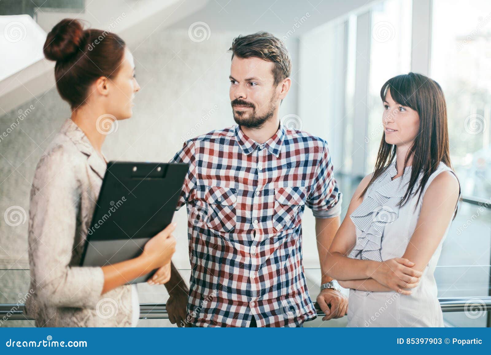 Young Business People in Informal Chat Stock Image - Image of seminar ...