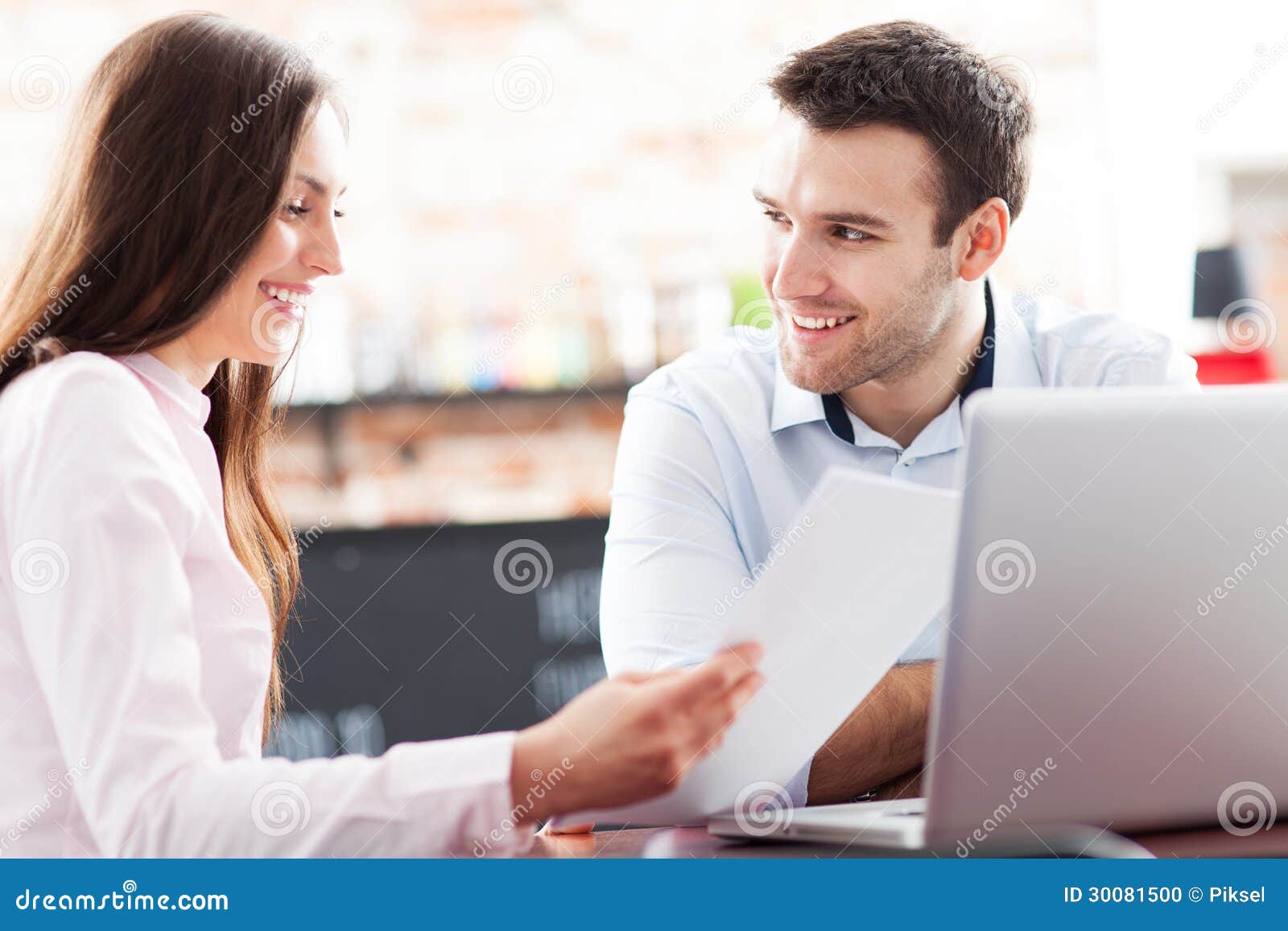 Business People Using Laptop at Cafe Stock Photo - Image of businessman ...