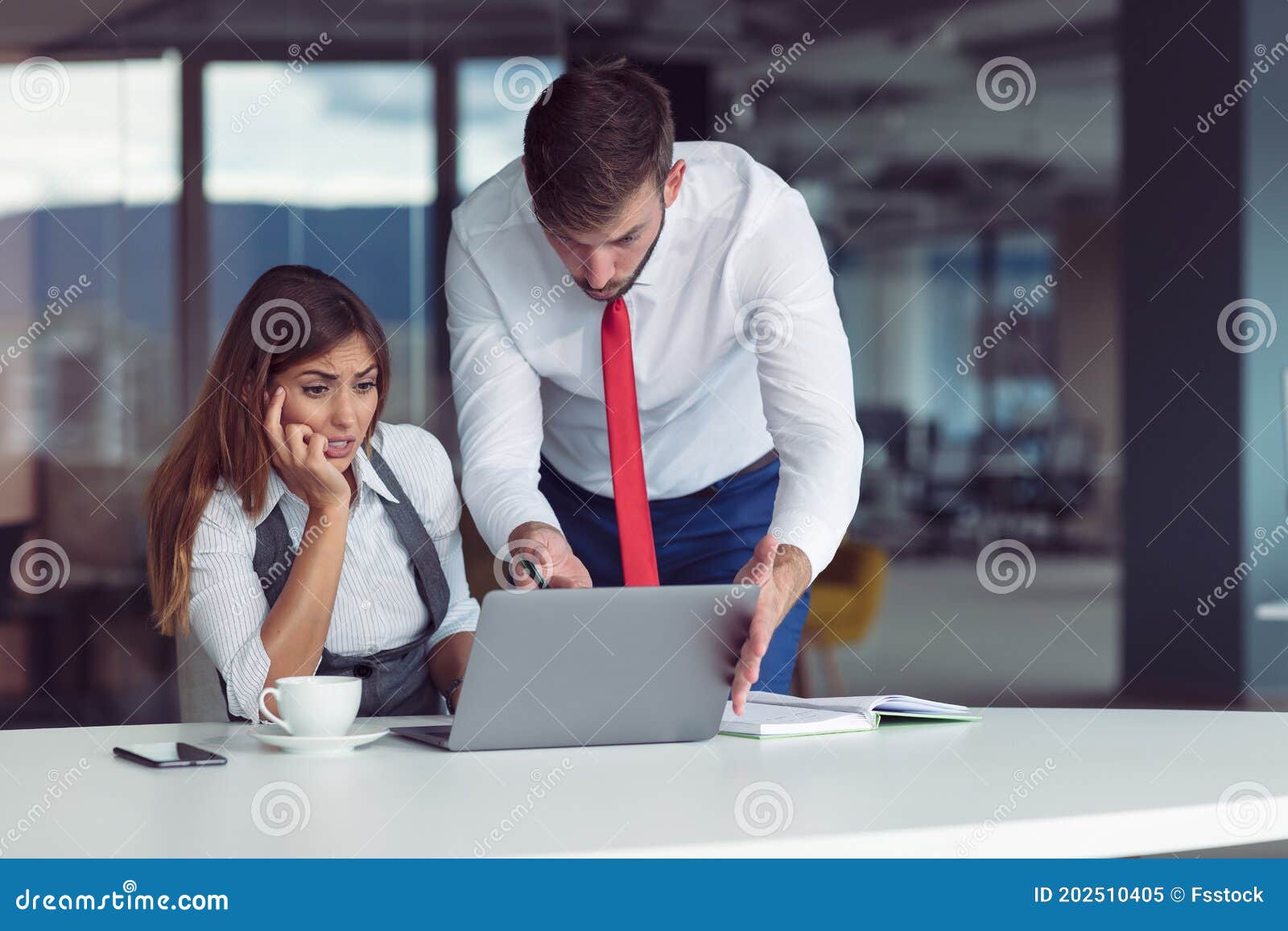 Young Business People Working Together on Computer Stock Image - Image ...