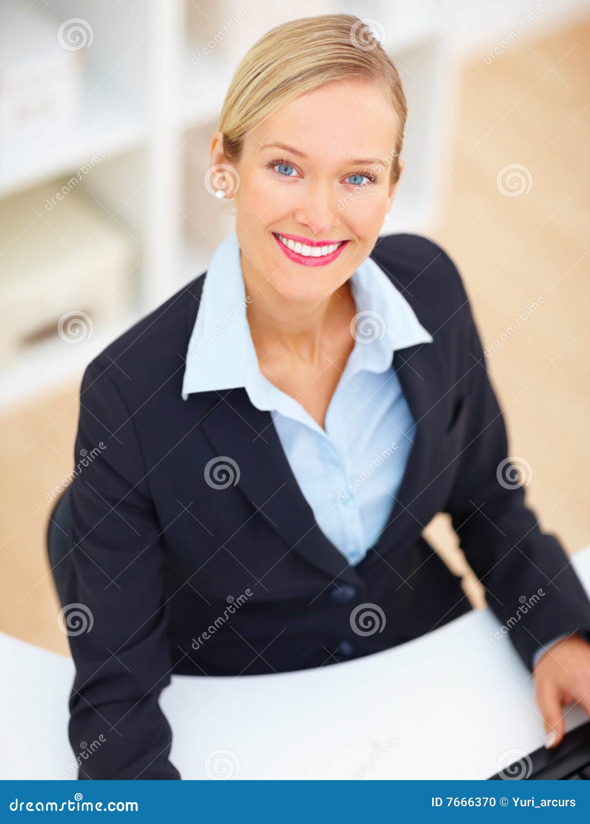Young Business Person Working at Office Stock Photo - Image of friendly ...