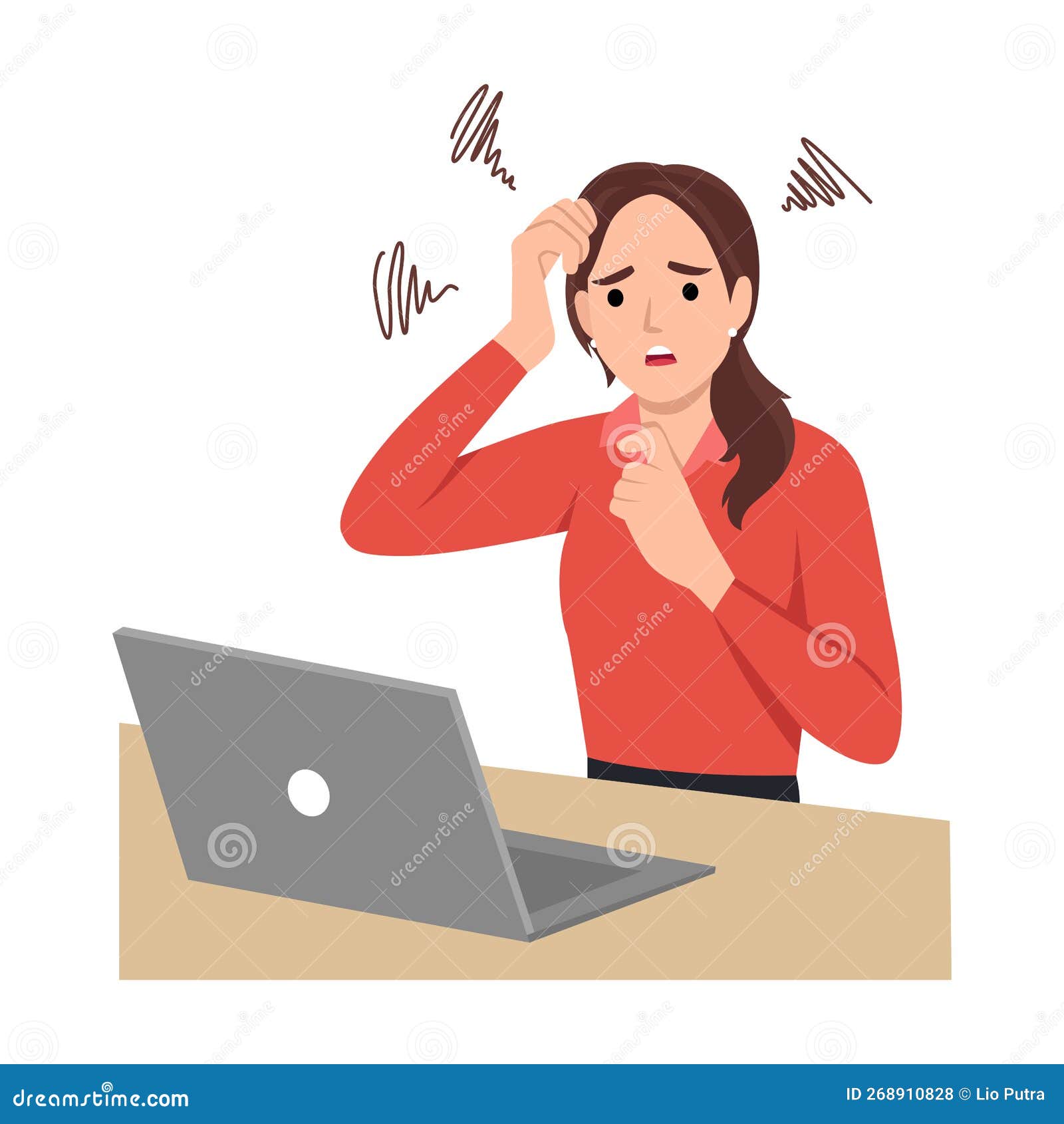 Anxious Face With Sweat Emoticon Vector Icon Symbol Isolated On White ...