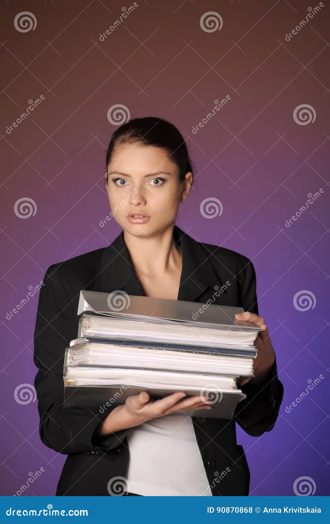 Young Business Woman with Folders Stock Photo - Image of business, hand ... Young Business Woman with Folders Stock Photo - Image of business, hand ...