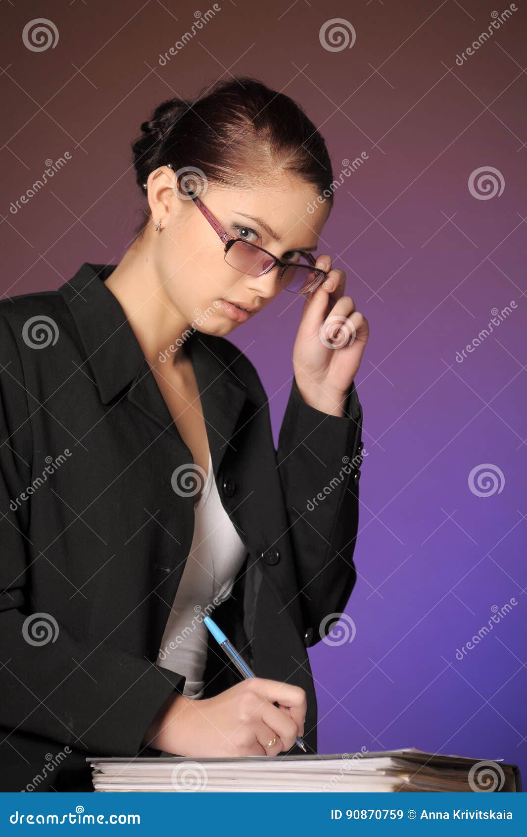 Young Business Woman with Folders Stock Image - Image of isolated, hand ... Young Business Woman with Folders Stock Image - Image of isolated, hand ...
