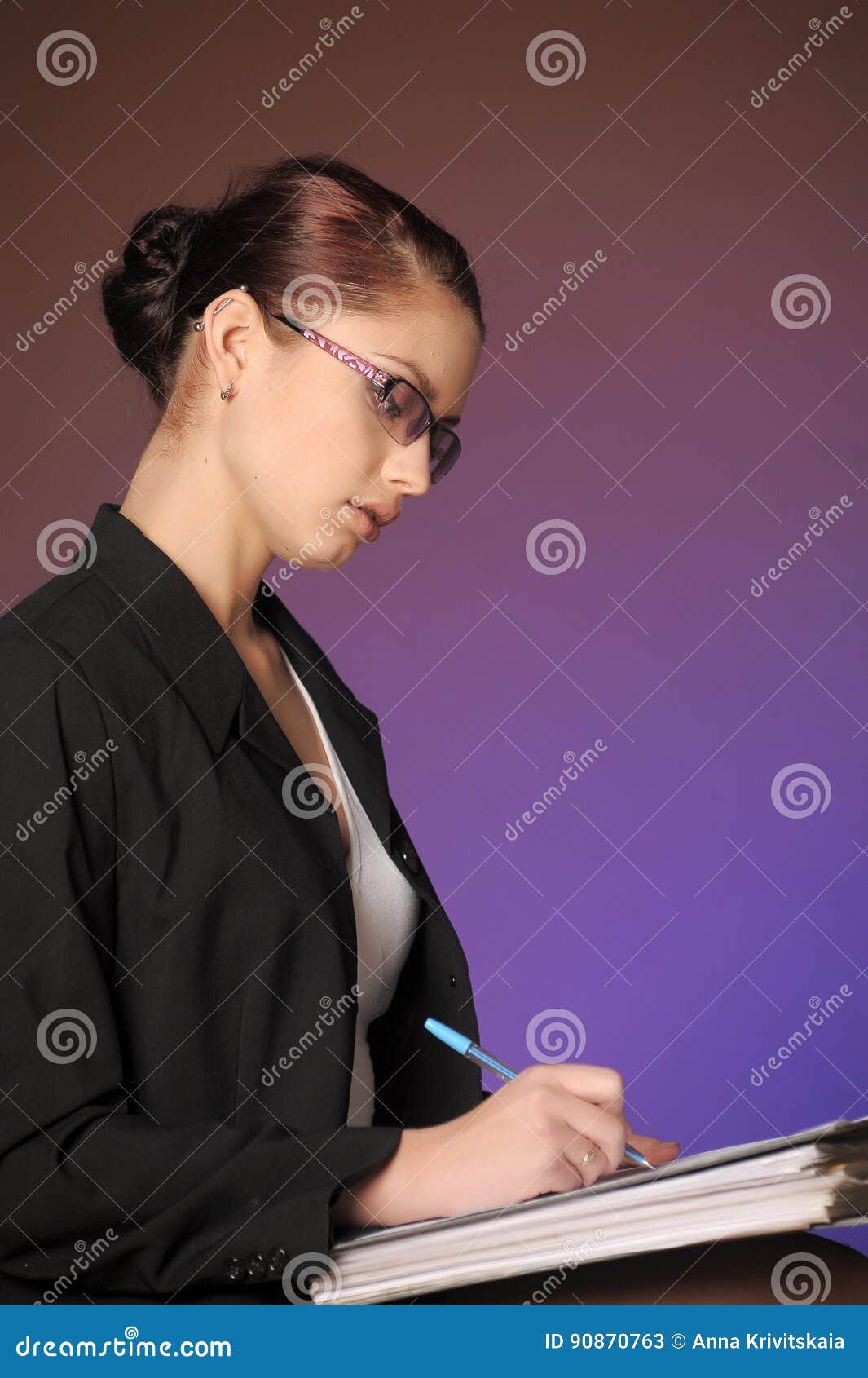 Young Business Woman with Folders Stock Image - Image of folder ... Young Business Woman with Folders Stock Image - Image of folder ...